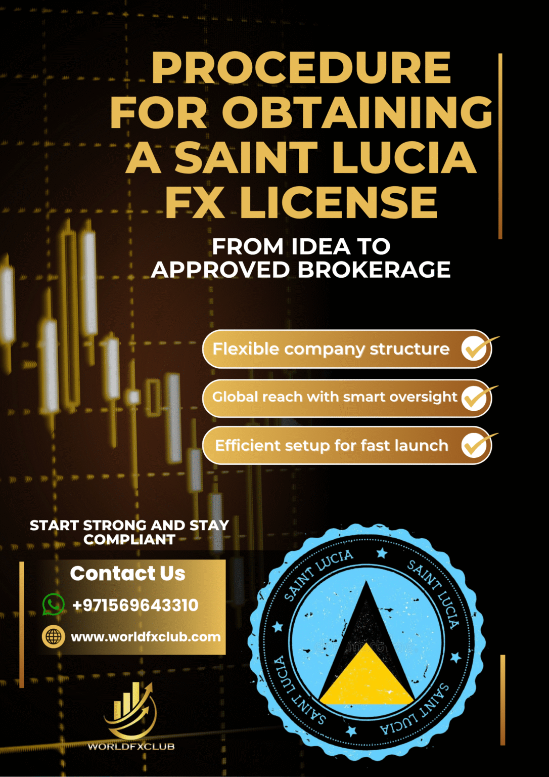 Procedure for Obtaining a Saint Lucia FX License | WorldFxClub