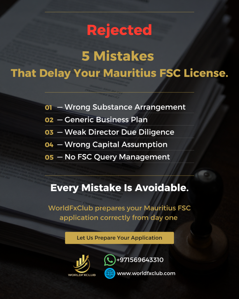 5 Mauritius FSC License Application Mistakes to Avoid